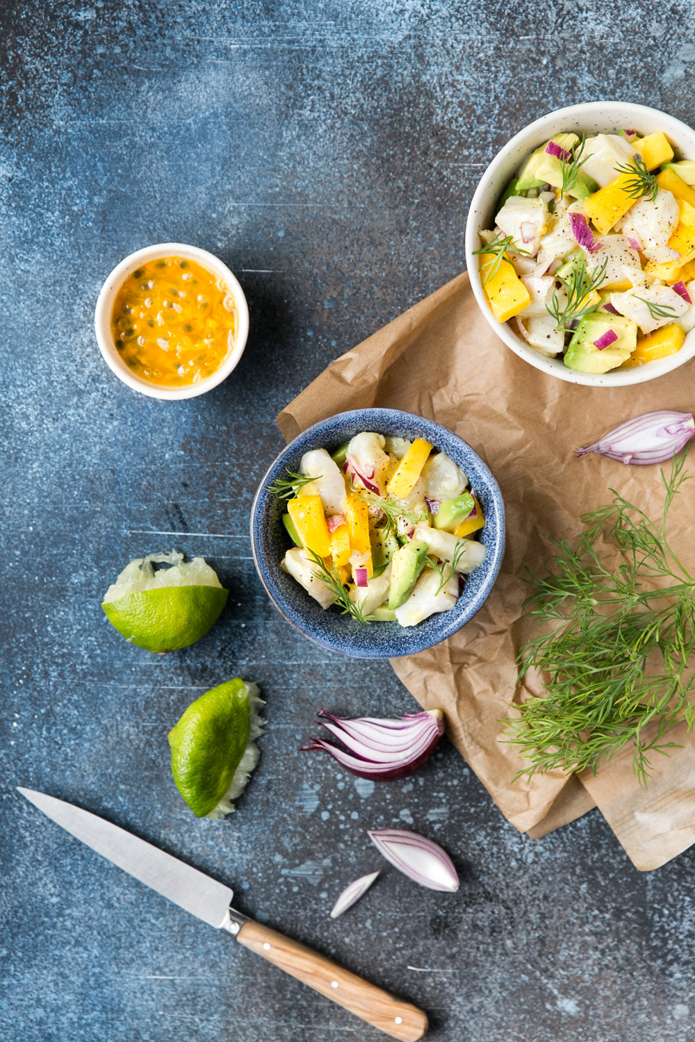 Ceviche de dorade, mangue, avocat et passion - Styliste culinaire Lyon ...